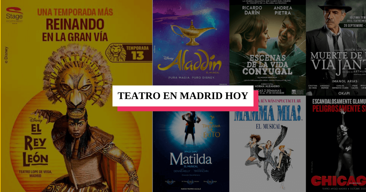 Teatro Madrid Hoy, Cartelera > Obras de Teatro en Madrid Recomendadas 2026